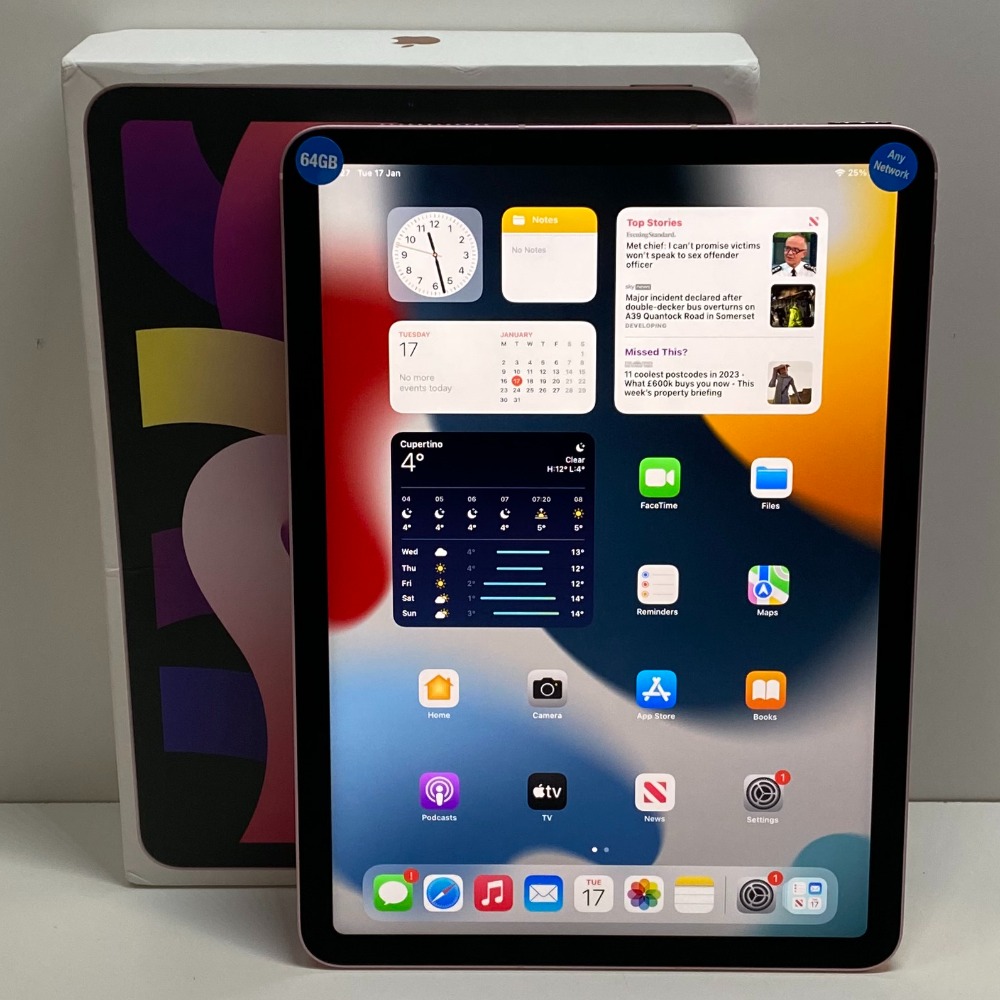 Pre-owned Apple iPad Air 4th Generation 64GB Rose Gold A2072 WiFi ...